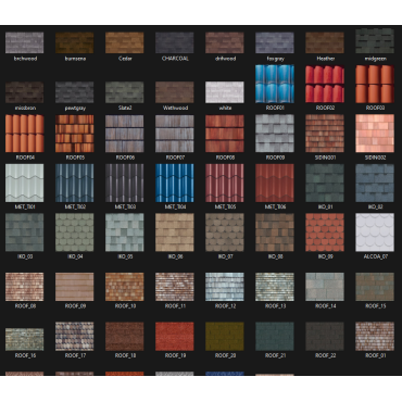 Pack Texturas Telhados e Telhas BIM REVIT